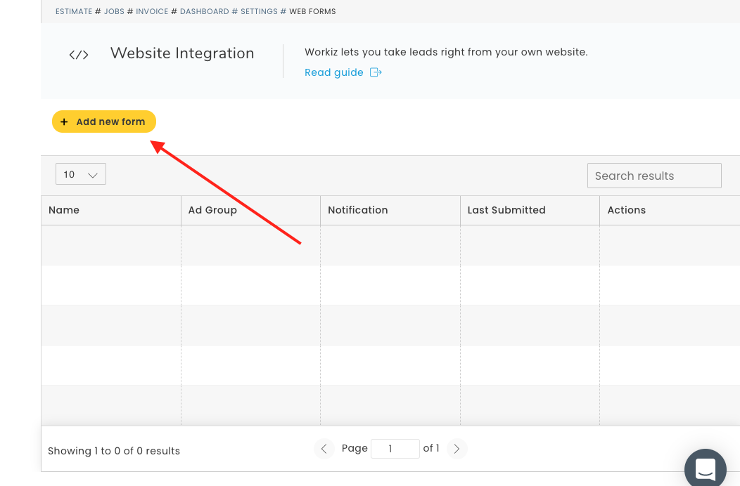 Website Integration - Adding a Service Form to Your Website – Workiz