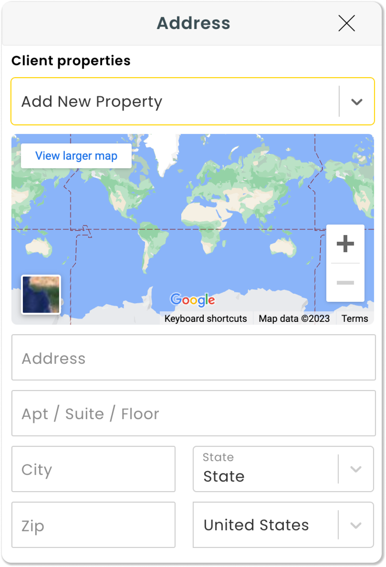Changing a client's billing address – Workiz