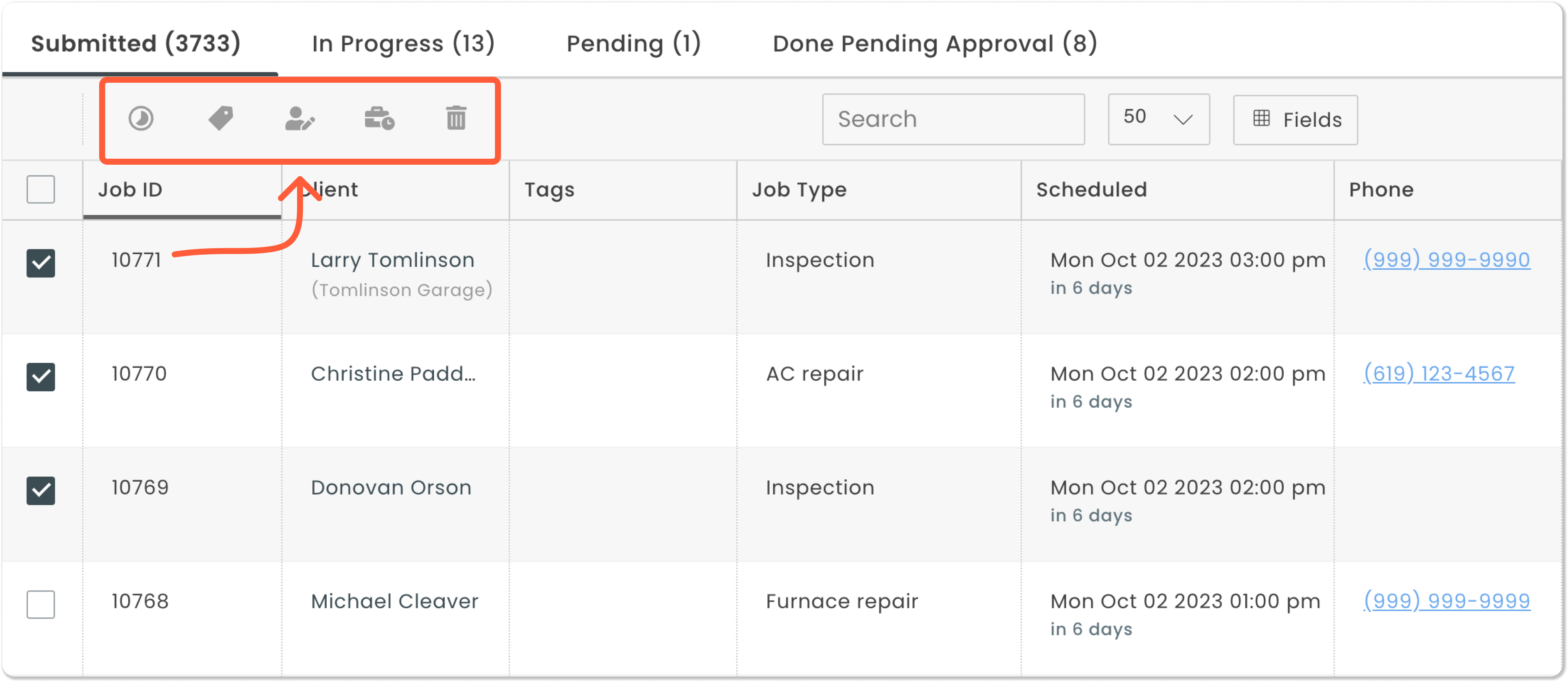 Making Bulk Changes To Multiple Jobs At Once Workiz