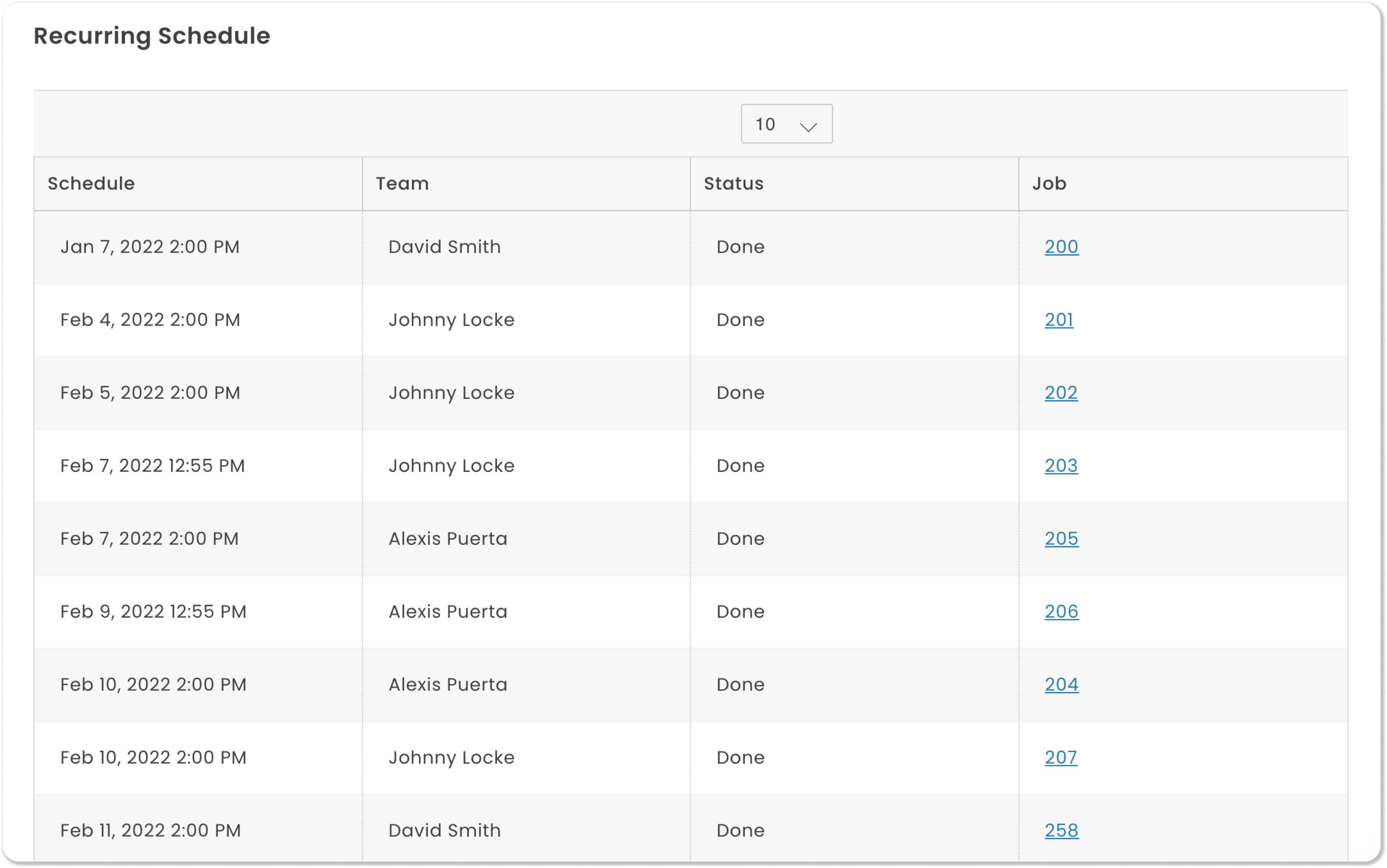 Deleting Recurring Jobs Workiz