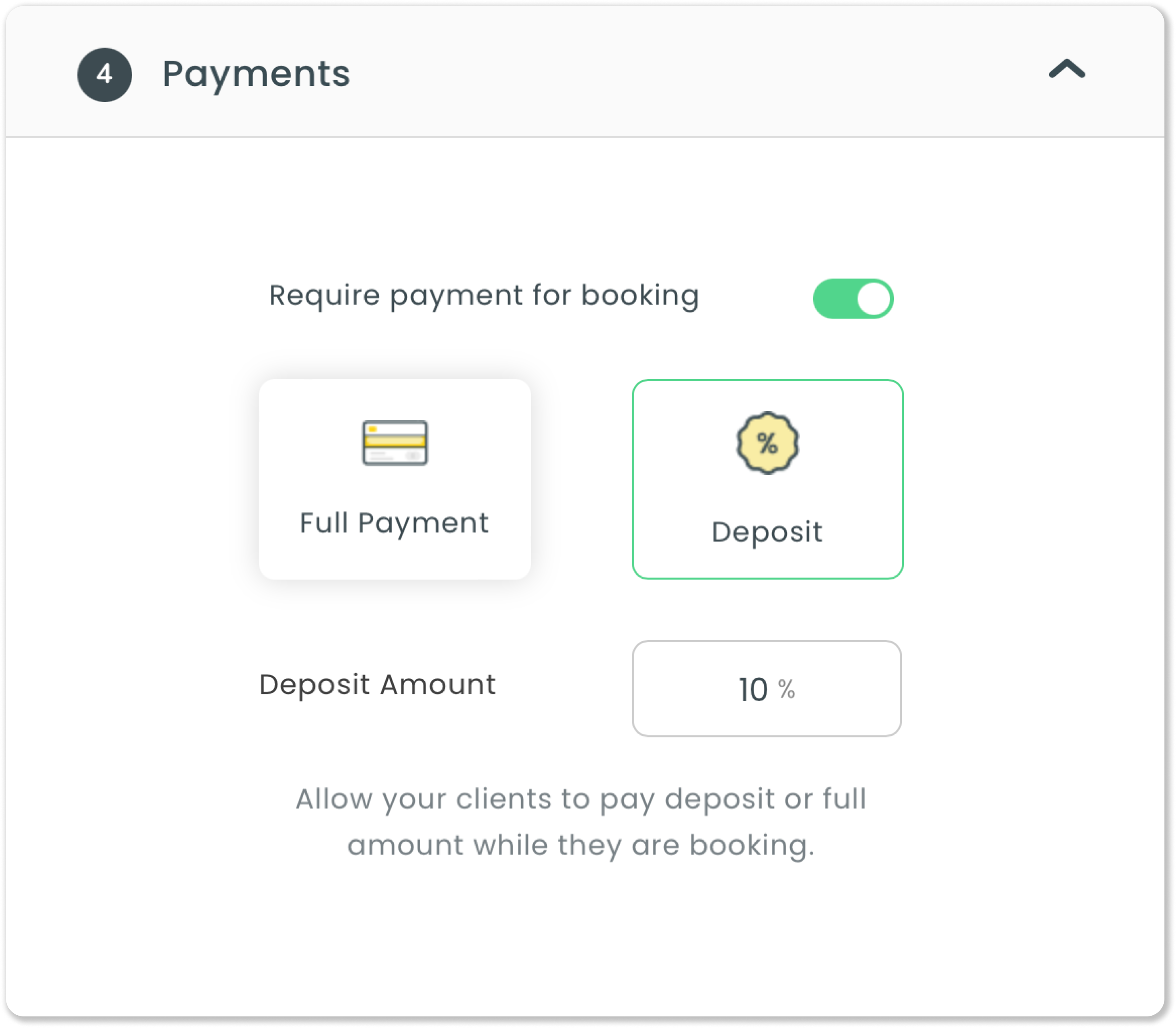 Collecting payments and deposits in online booking – Workiz