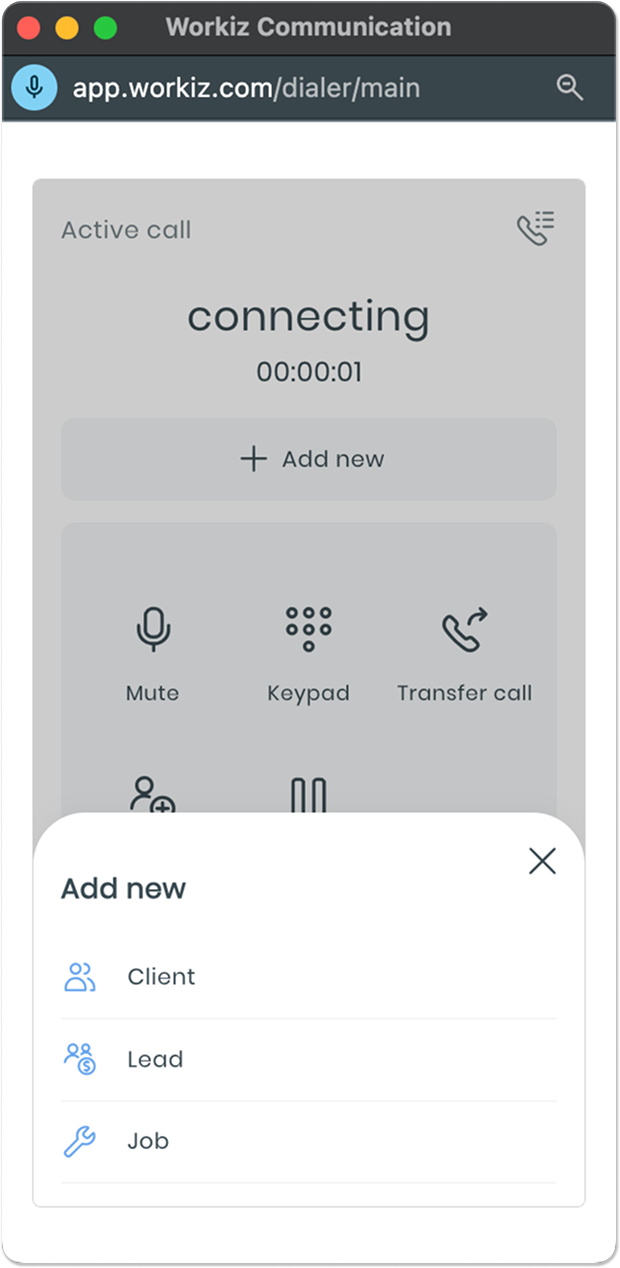 How to make and answer calls using Workiz Phone on desktop – Workiz